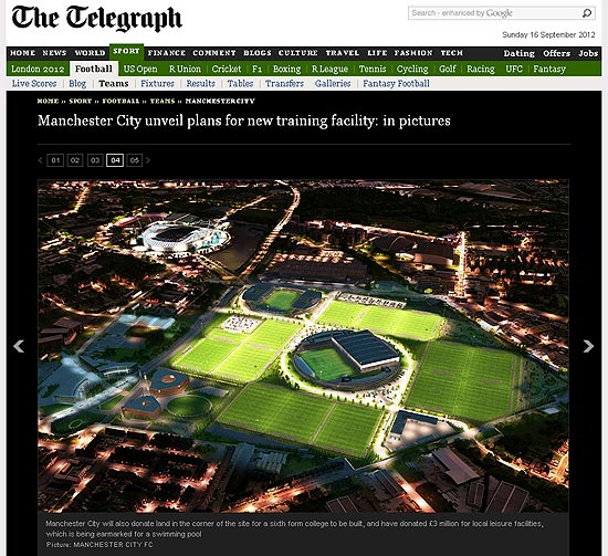 Folha de S.Paulo - Esporte - Manchester City anuncia centro de ...