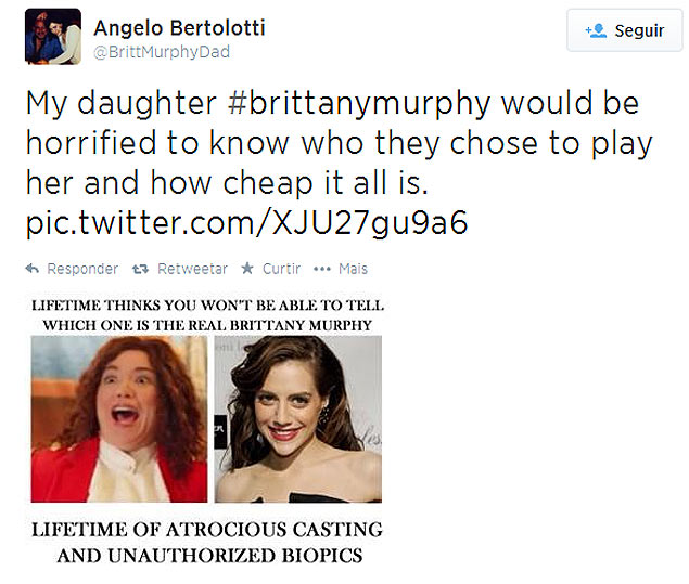 Pai de Brittany Murphy diz estar 'enojado' com filme sobre sua filha ...