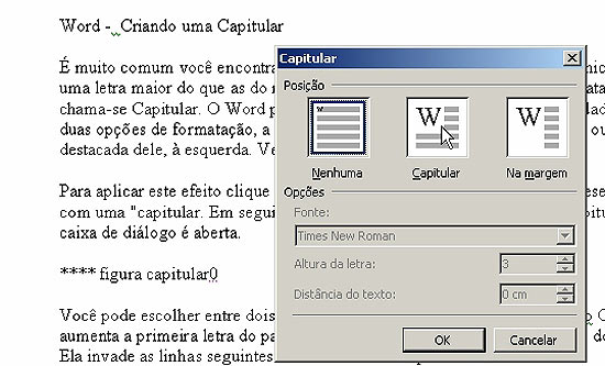 Folha Online - Colunas - Canal Aberto - Word - Criando uma Capitular ...