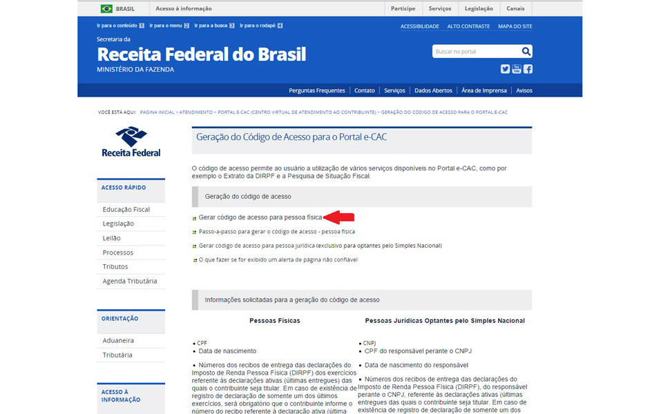 Imposto de Renda: como obter código de acesso ao e-CAC - 25/04/2019 ... Imposto de Renda: como obter código de acesso ao e-CAC - 25/04/2019 ...